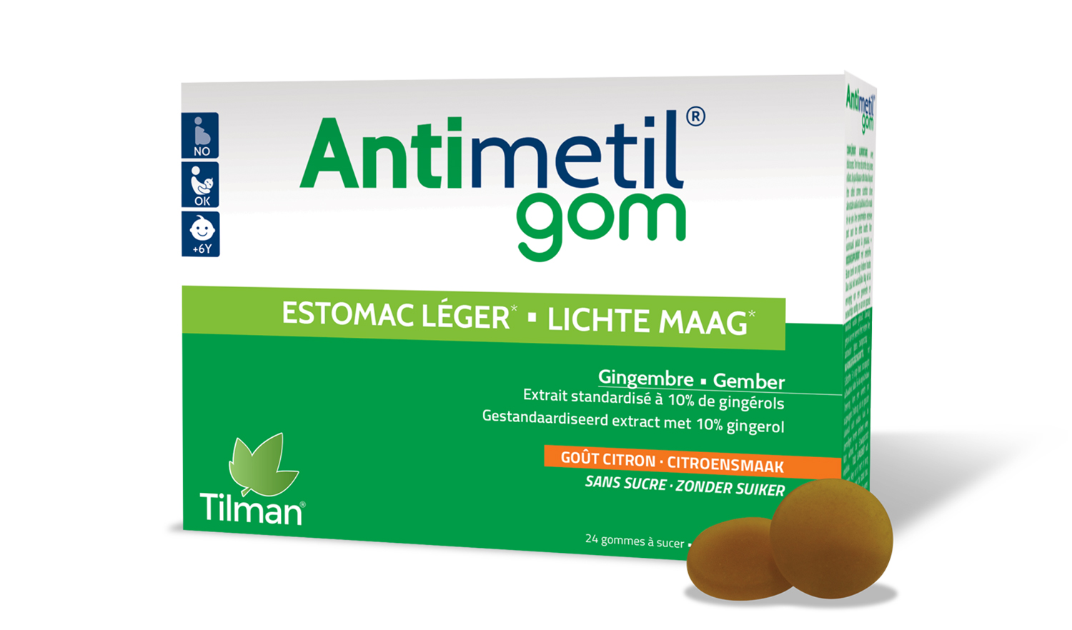 Antimetil | Antimetil gom, gommetjes met een heerlijke citroensmaak